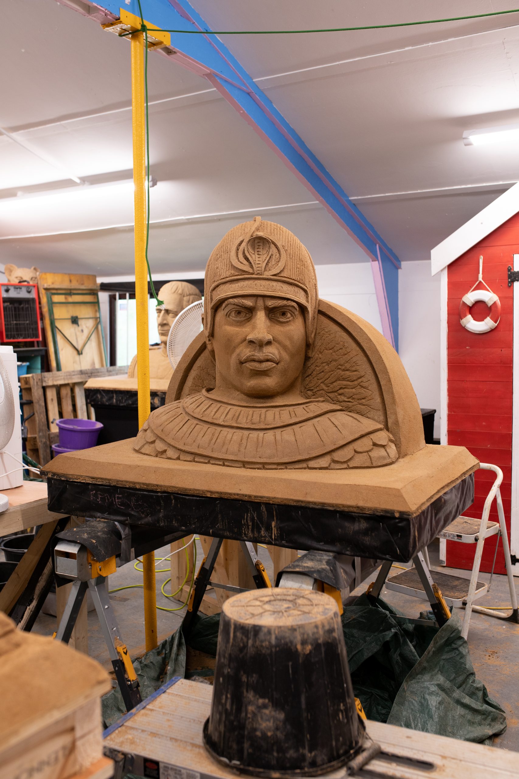 Ancient Egyptian Sand Sculptures for SEGA'S new game | Sand In Your Eye