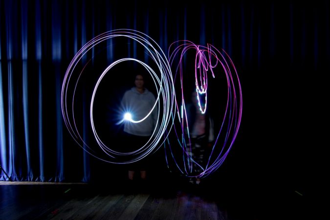 Light Art Workshops, families create glowing masterpieces